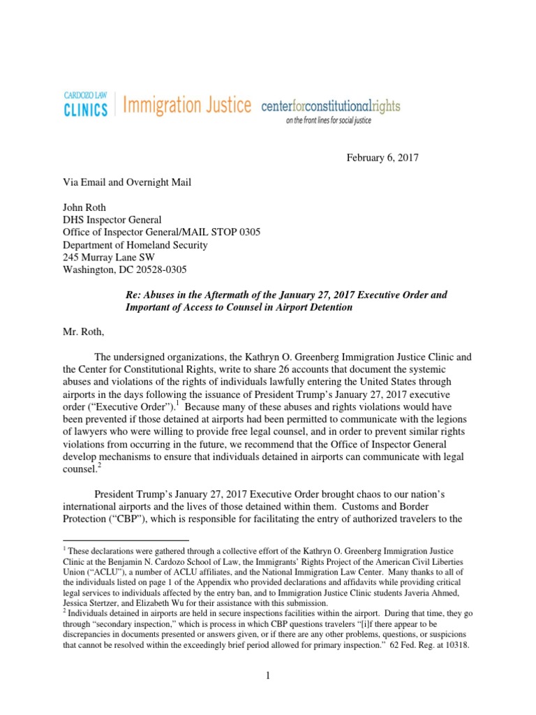 CCR Complaint | PDF | American Government | U.S. Customs And Border ...