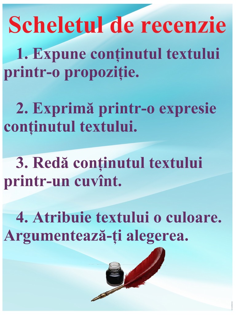 Scheletul de Recenzie | PDF