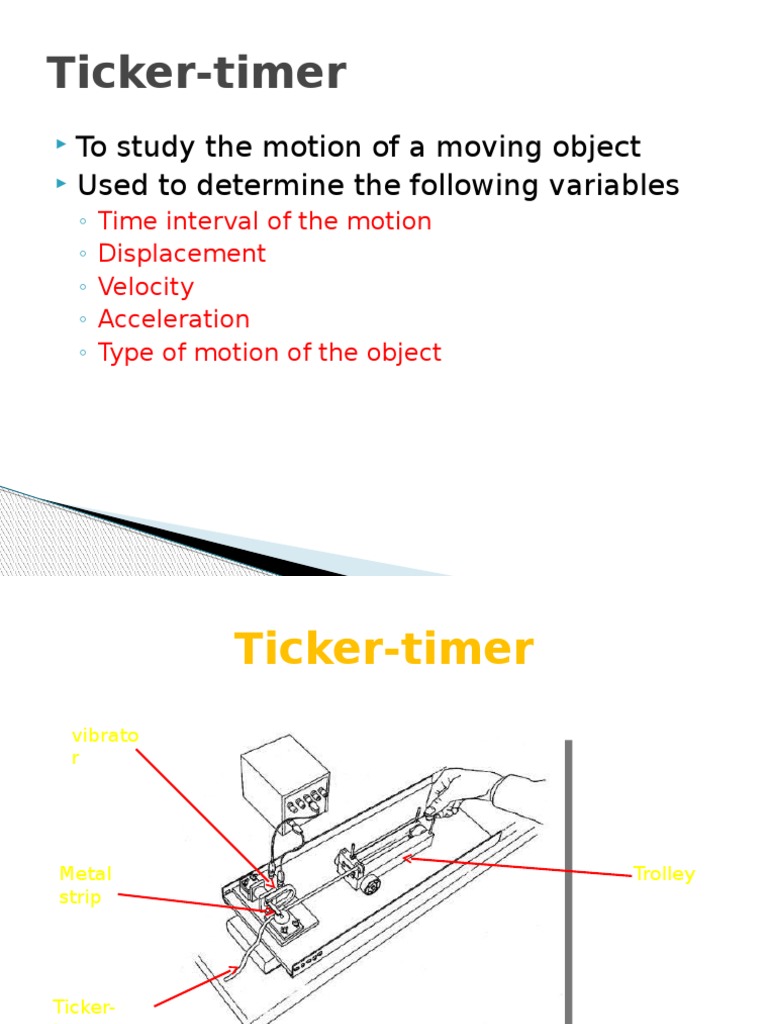 Ticker Timer | PDF
