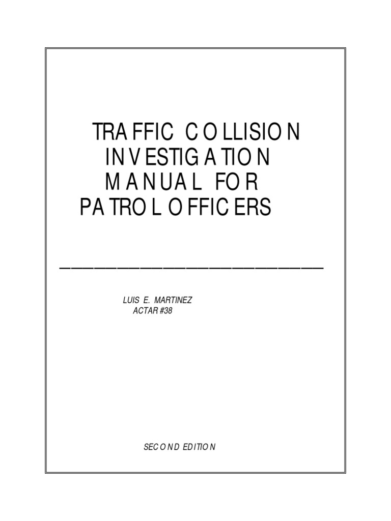 Traffic Investigation | PDF | Police Car | Traffic