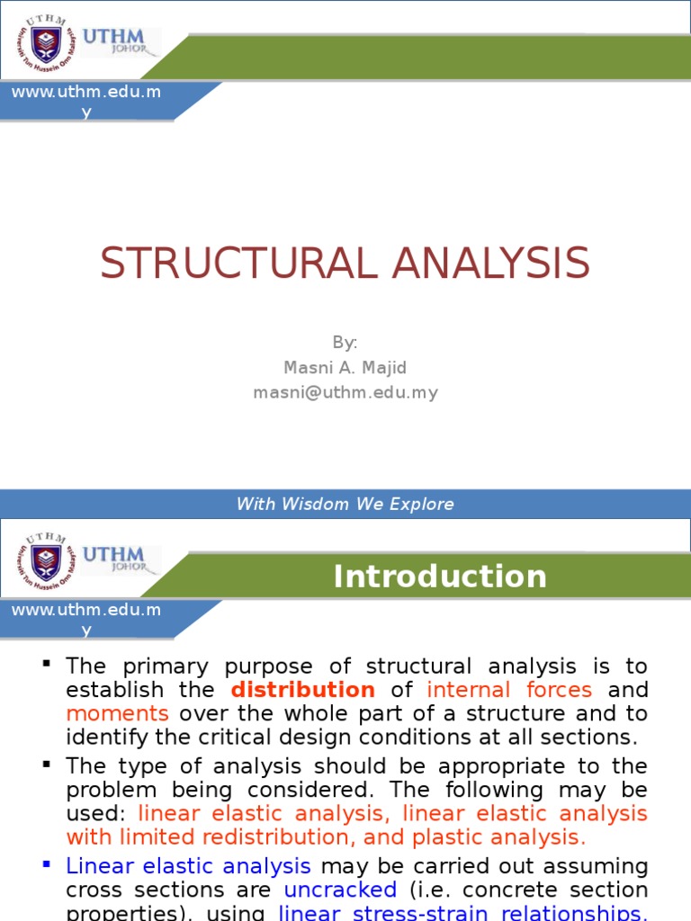Chapter 2 - Structural Analysis | PDF | Bending | Solid Mechanics