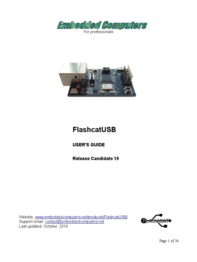 FlashcatUSB Manual | PDF | Flash Memory | Command Line Interface