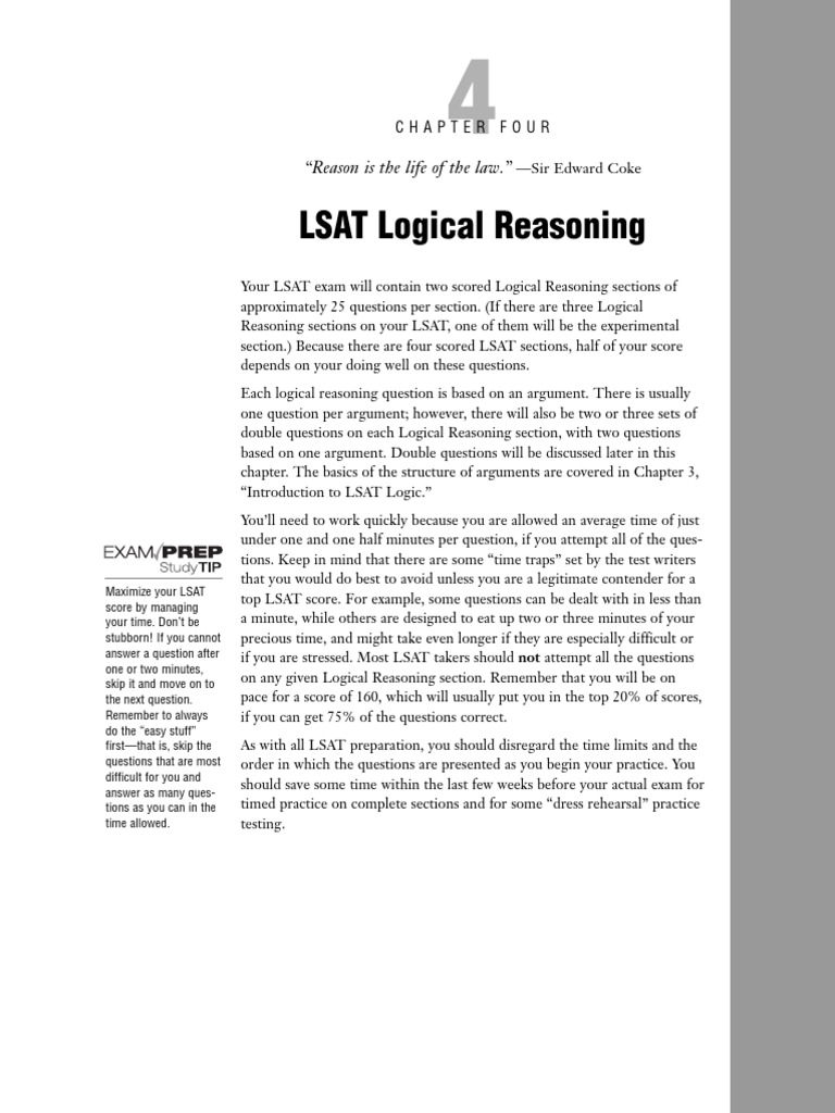 LSAT Logical Reasoning | PDF | Law School Admission Test | Argument