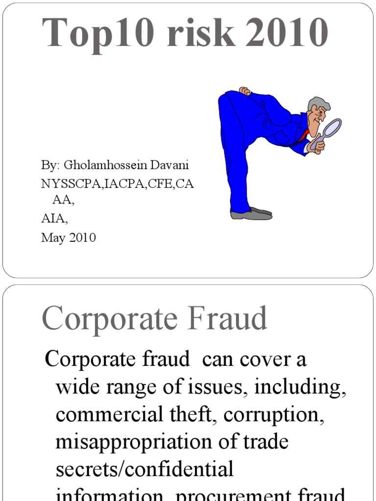 Top10 Risk 2010 | PDF | Internal Control | Derivative (Finance)