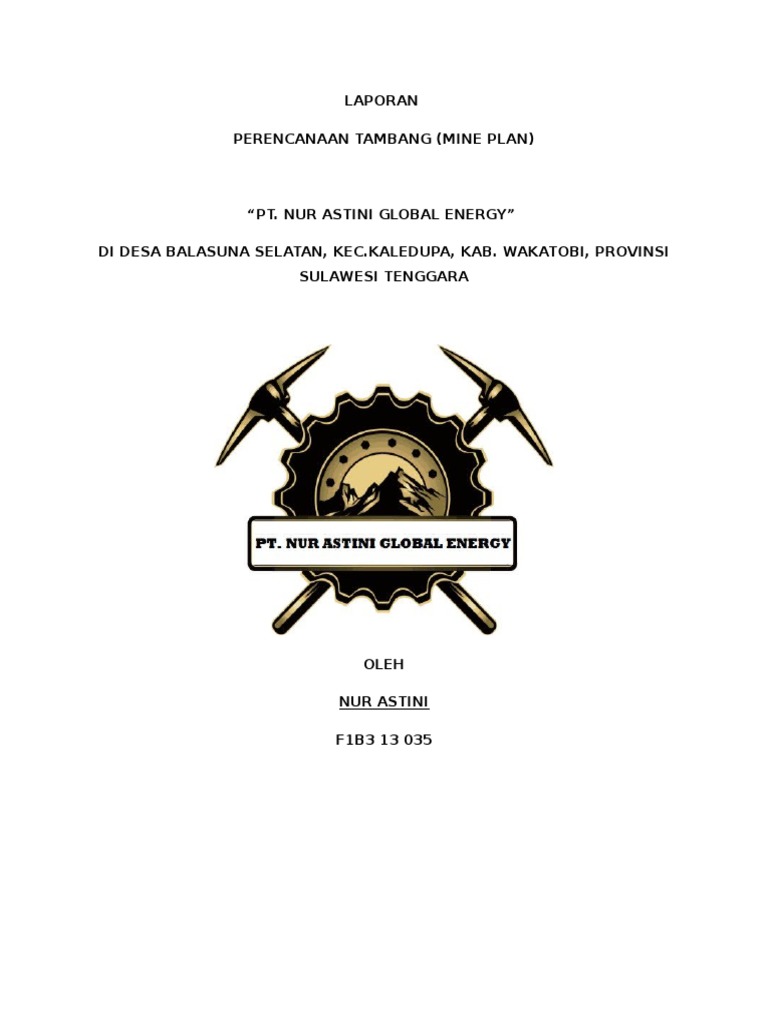 Laporan Perencanaan Tambang | PDF