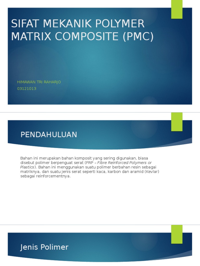 Sifat Mekanik Polymer Matrix Composite (PMC) | PDF