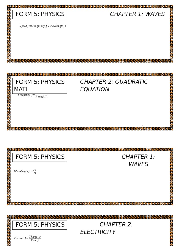 New Physics f5 Formula | PDF