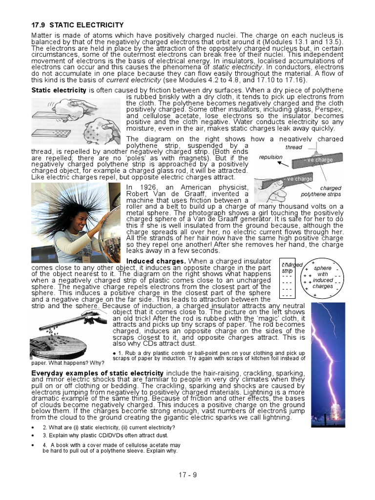 Understanding Static Electricity Basics | PDF