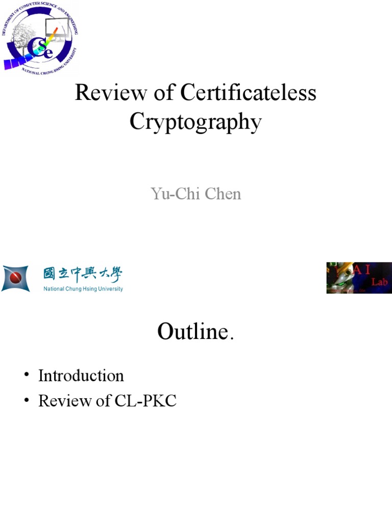 Certificateless Cryptography Review | PDF