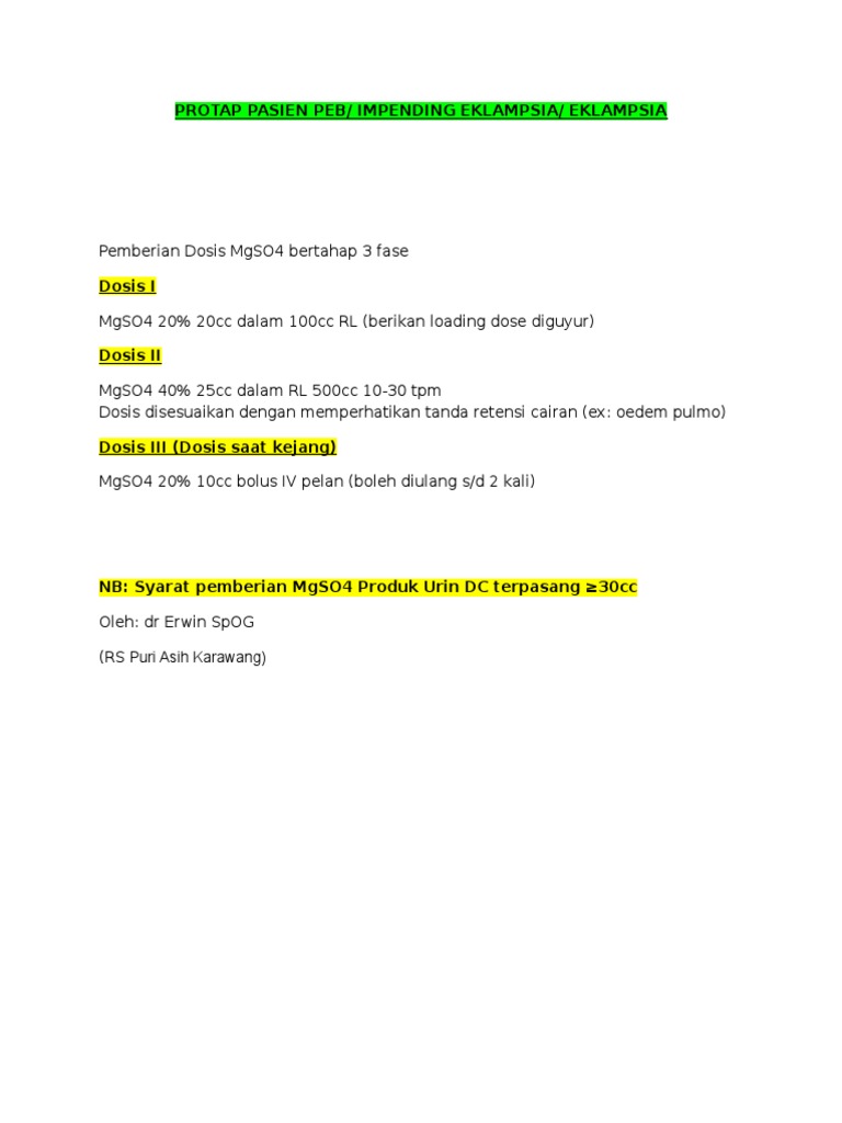 Protap Pasien Peb DR Erwin Spog | PDF