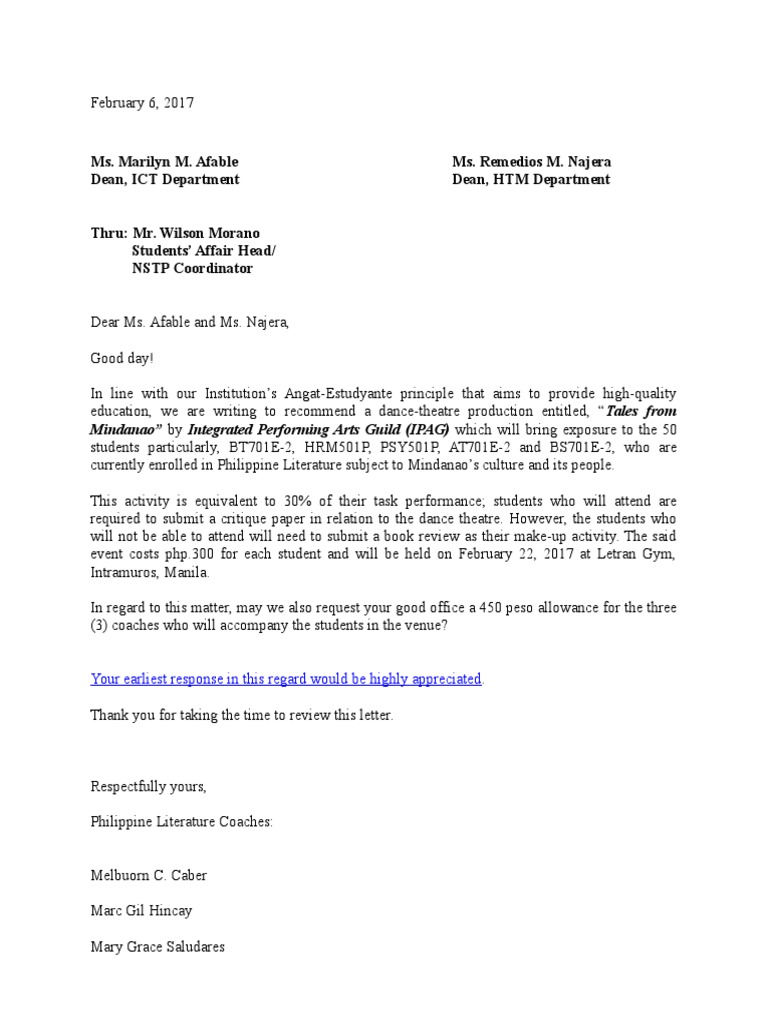 Proposal Letter | PDF