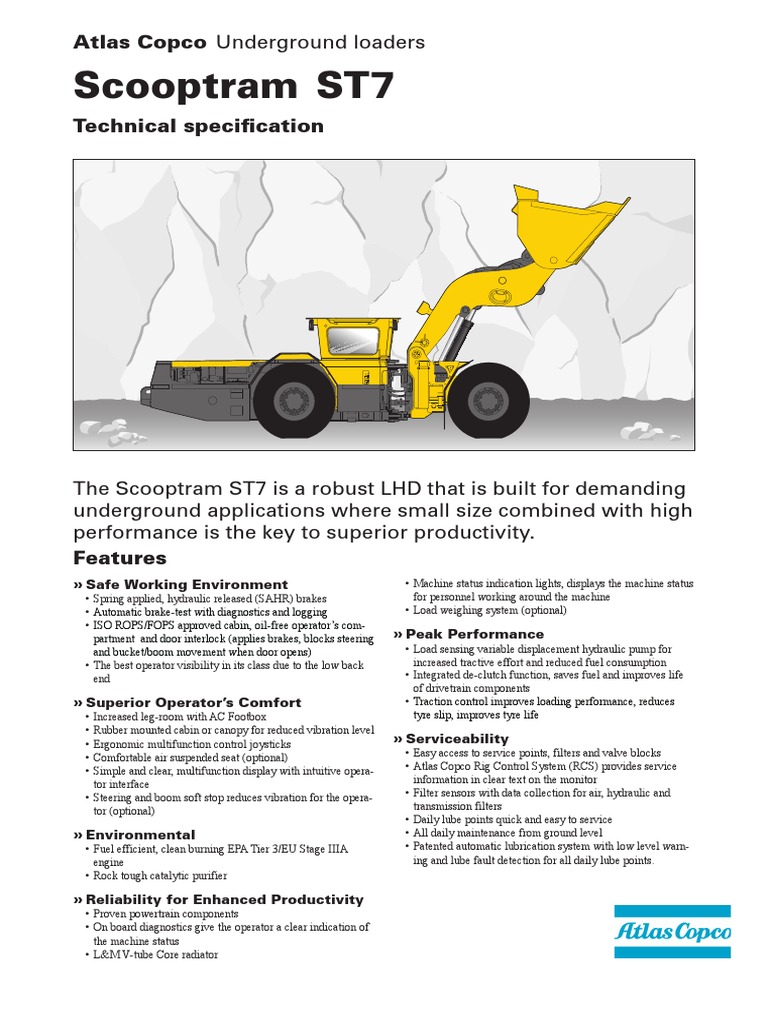 Atlas Copco ST7 | PDF | Automatic Transmission | Transmission (Mechanics)