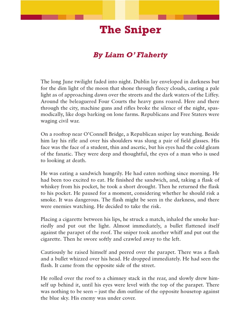 The Sniper - by Liam O Flaherty PDF | PDF | Rifle | Sniper