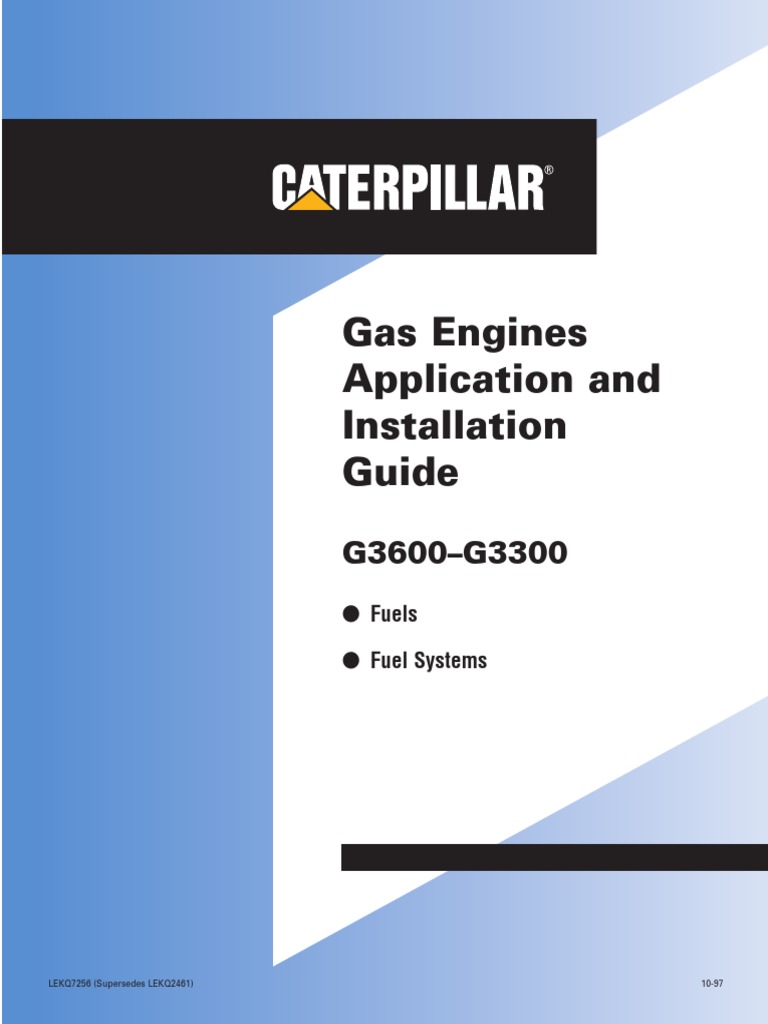 CAT Engine Fuel PDF | PDF | Natural Gas | Fuels