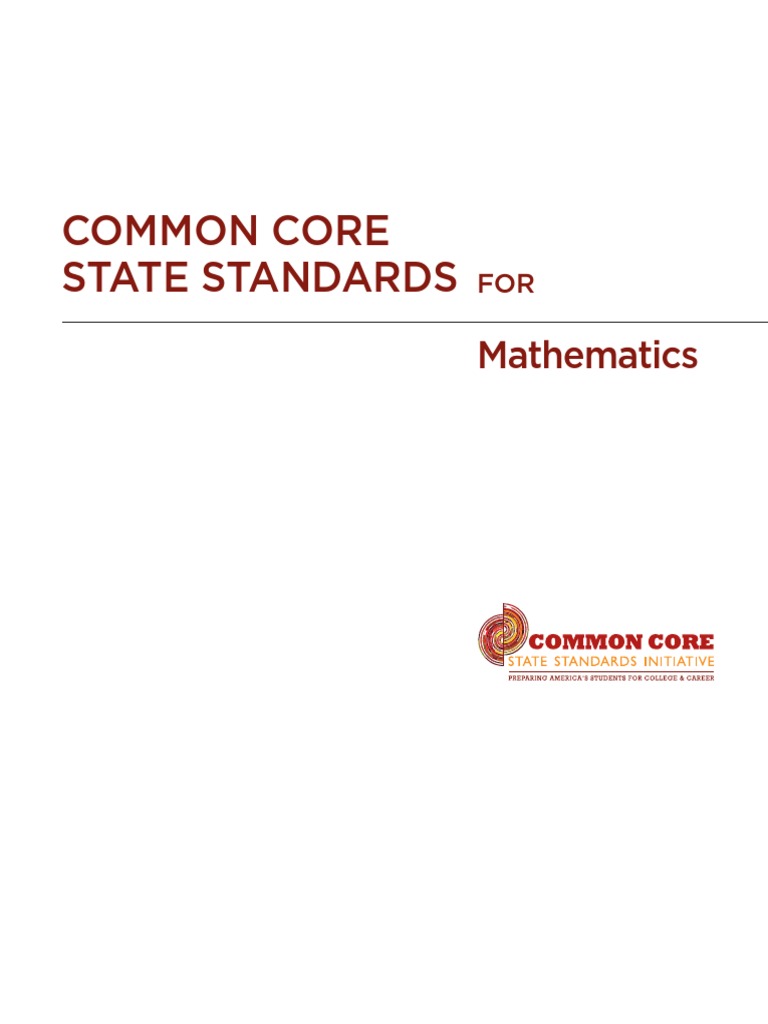 Math Standards Pdf Pdf Shape Argument