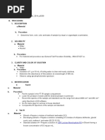 Lane and Eynon's Method | PDF | Titration | Chemistry