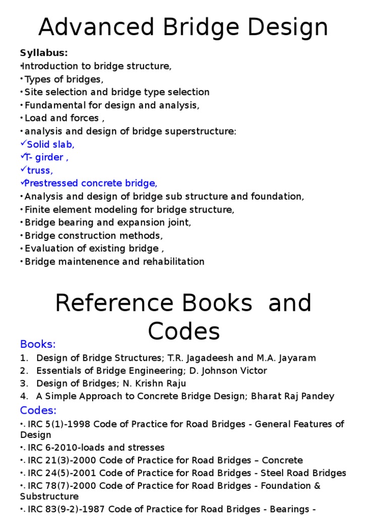 Comprehensive Overview of Advanced Bridge Design and Analysis ...