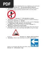 Alberta Driving Test Practice 300 Questions | PDF | Traffic | Traffic Light