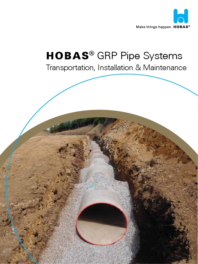 GRP Installation Underground | PDF | Pipe (Fluid Conveyance) | Pipeline ...