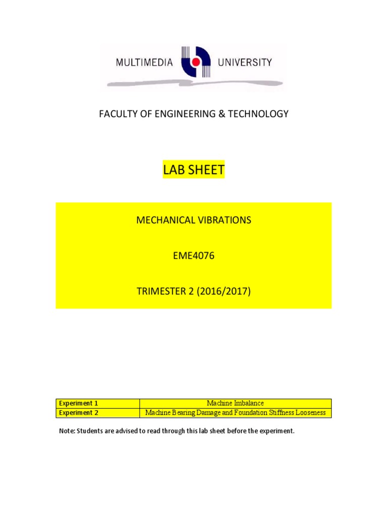 Lab Sheet | PDF | Engineering | Experiment