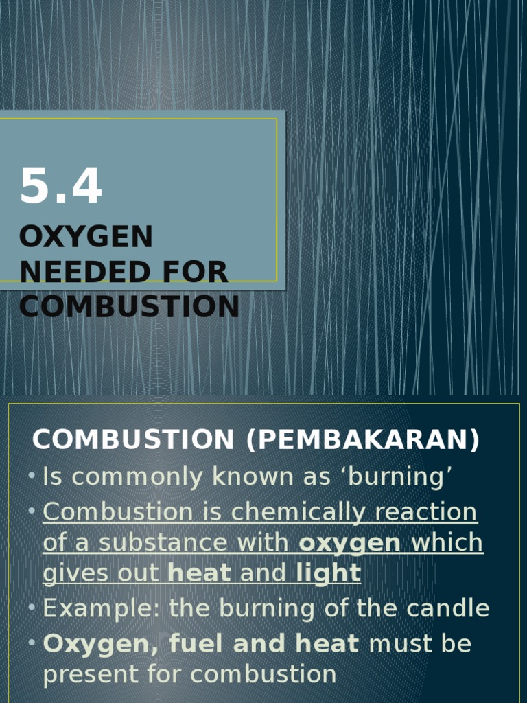 5.4 Science Form 1 | PDF | Combustion | Candle