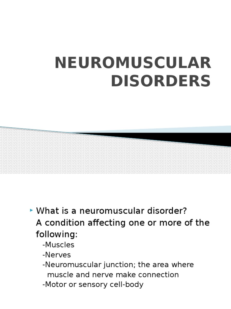 Overview of Neuromuscular Disorders | PDF | Peripheral Neuropathy | Neuron