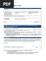 PEP Declaration Form | PDF | Justice | Crime & Violence