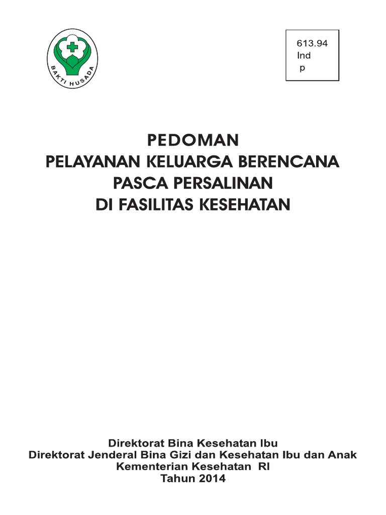 Buku Pedoman KB Pasca Persalinan | PDF