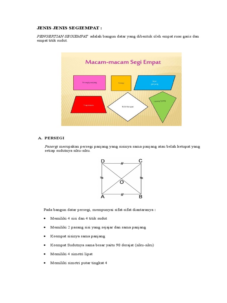 Tugas Matem Segiempat | PDF