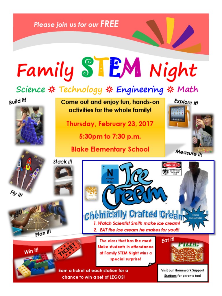 Updated Family Stem Night Flyer 2017 | PDF