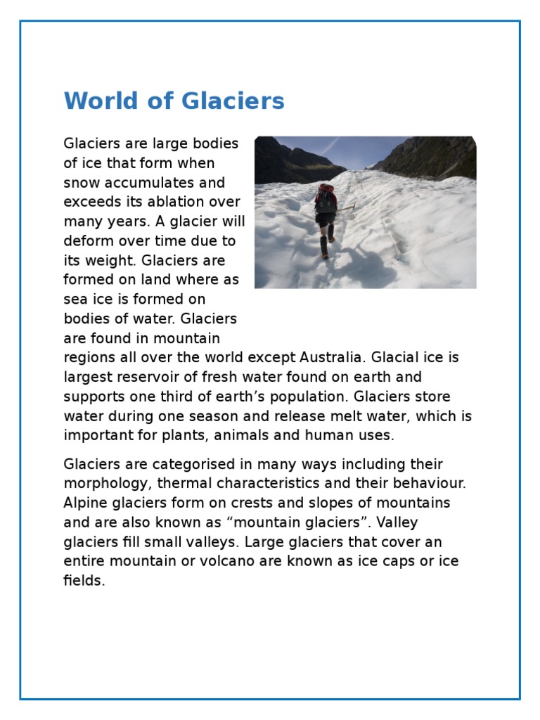 Glaciers | PDF