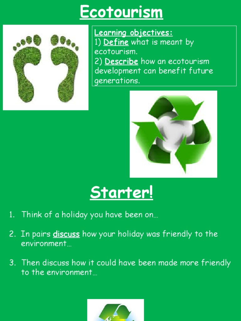 Ecotourism v2 | PDF | Environmental Science | Tourism