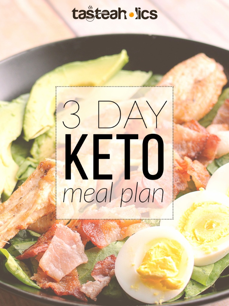 3 Day Keto Meal Plan | PDF | Bacon | Sausage