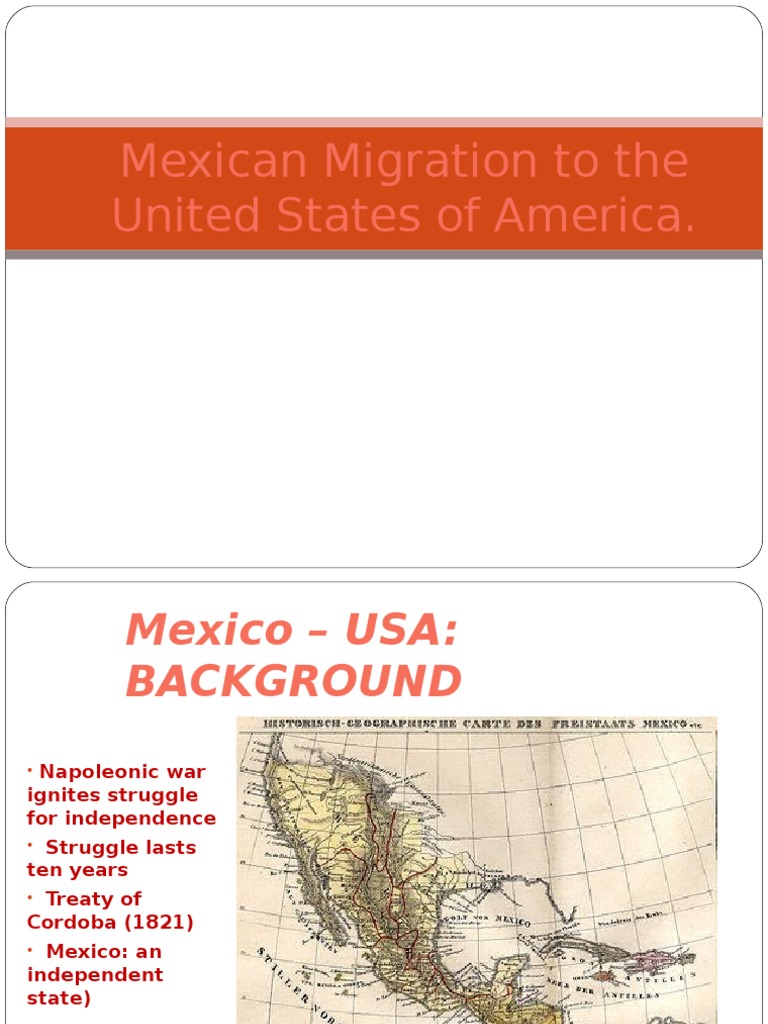 Mexican Migration To The United States of America | PDF | Immigration ...