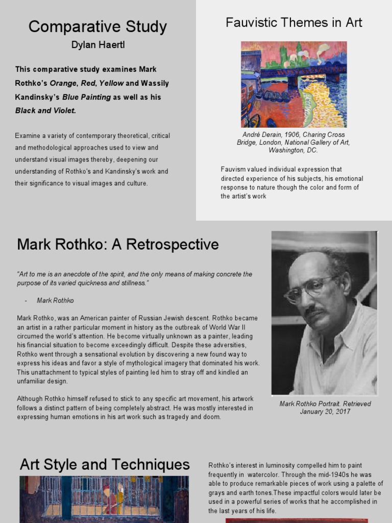 Visual Arts Comparative Study | PDF | Wassily Kandinsky | Paintings