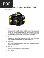 Mengenali Fungsi Tombol Dan Bagian Kamera DSLR | PDF | Komputer