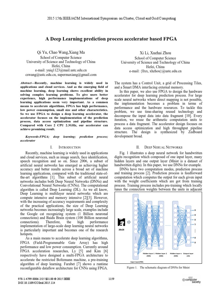 A Deep Learning Prediction Process Accelerator Based FPGA PDF | Download Free PDF | Deep ...