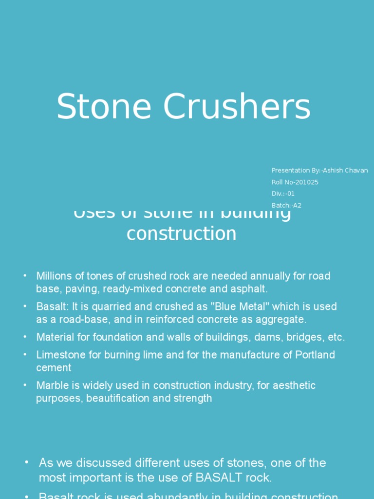 Stone Crushers | PDF | Construction Aggregate | Rock (Geology)