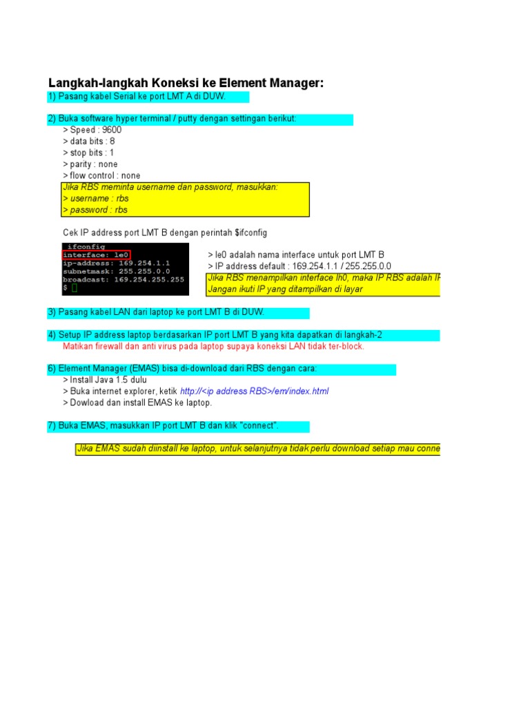 Commissioning RBS 6000 LTE | PDF