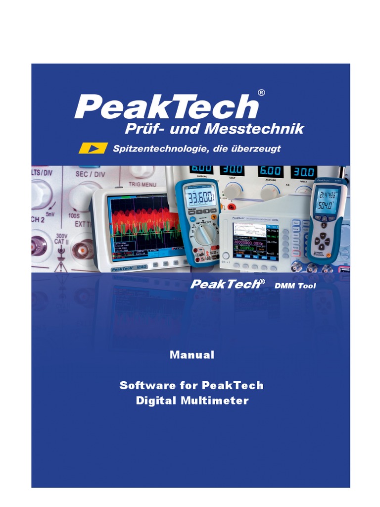 PeakTech DMM Tool Manual en | PDF | Installation (Computer Programs) | File Format