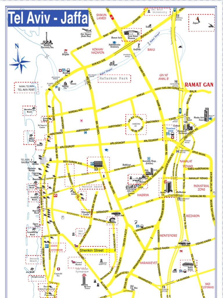 Telaviv Map | PDF | Tel Aviv