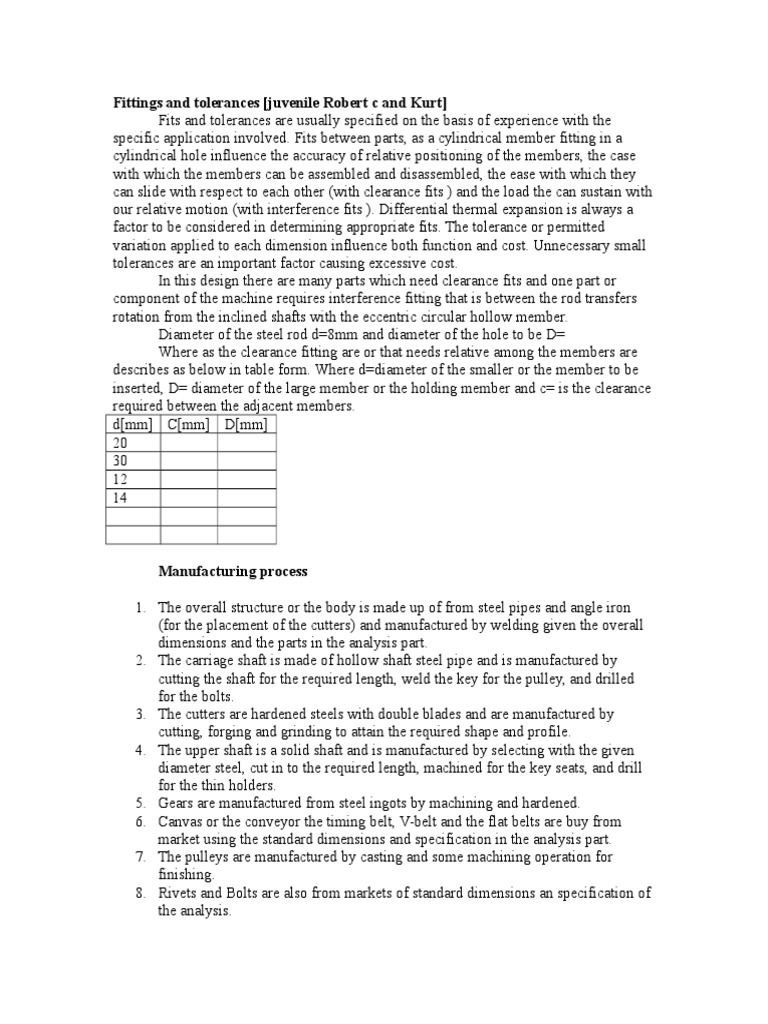 Fittings and Tolerances | PDF | Engineering Tolerance | Structural Steel