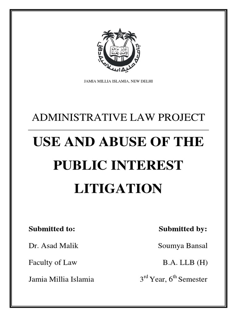 Assignment - Use and Abuse of Pil | PDF | Standing (Law) | Judiciaries