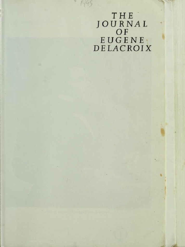 The Journal of Eugene Delacroix | PDF