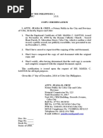 Copy Certification (Notarial) | PDF