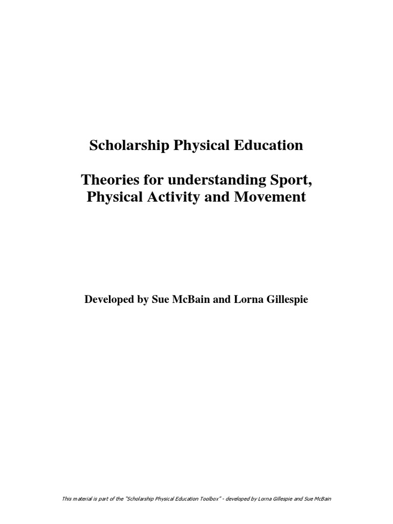 Theories For Understanding Sport Physical Activiy and Movement | PDF ...