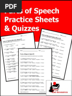 Free Printable Parts of Speech Chart | PDF | Part Of Speech | Adverb