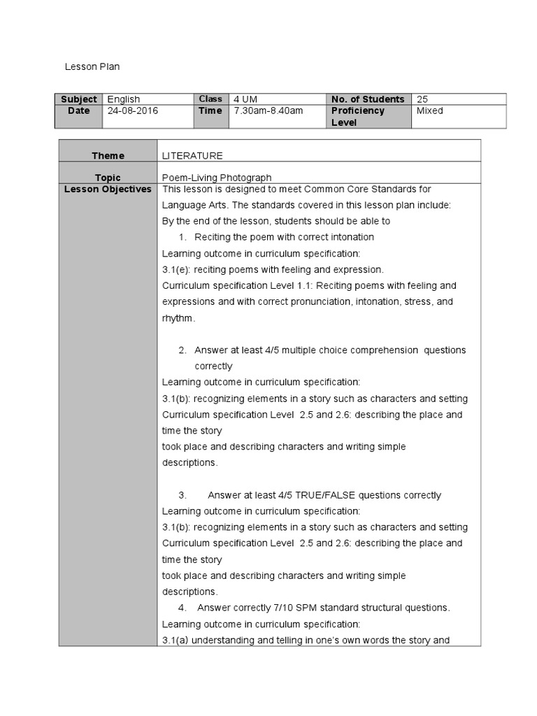 Lesson Plan ICT | PDF | Lesson Plan | Curriculum