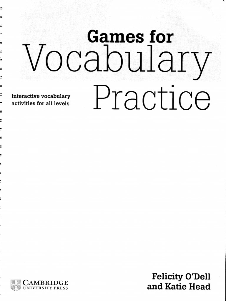 Games For Vocabulary Practice | PDF | Languages