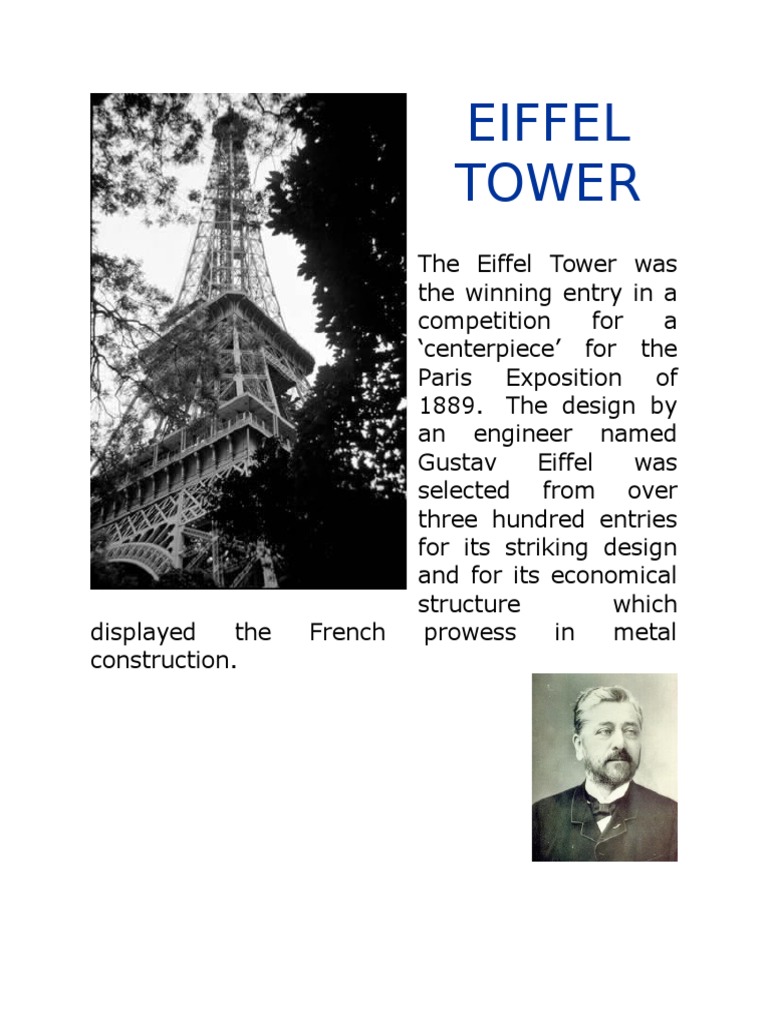 Eiffel Tower | PDF | Strength Of Materials | Column